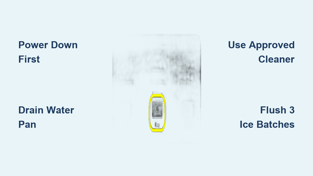 How to Clean Ice Maker with Clean Button